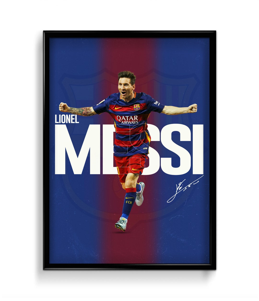 Lionel Messi Poster, Messi Printable Poster, Barcelona Soccer Poster ...