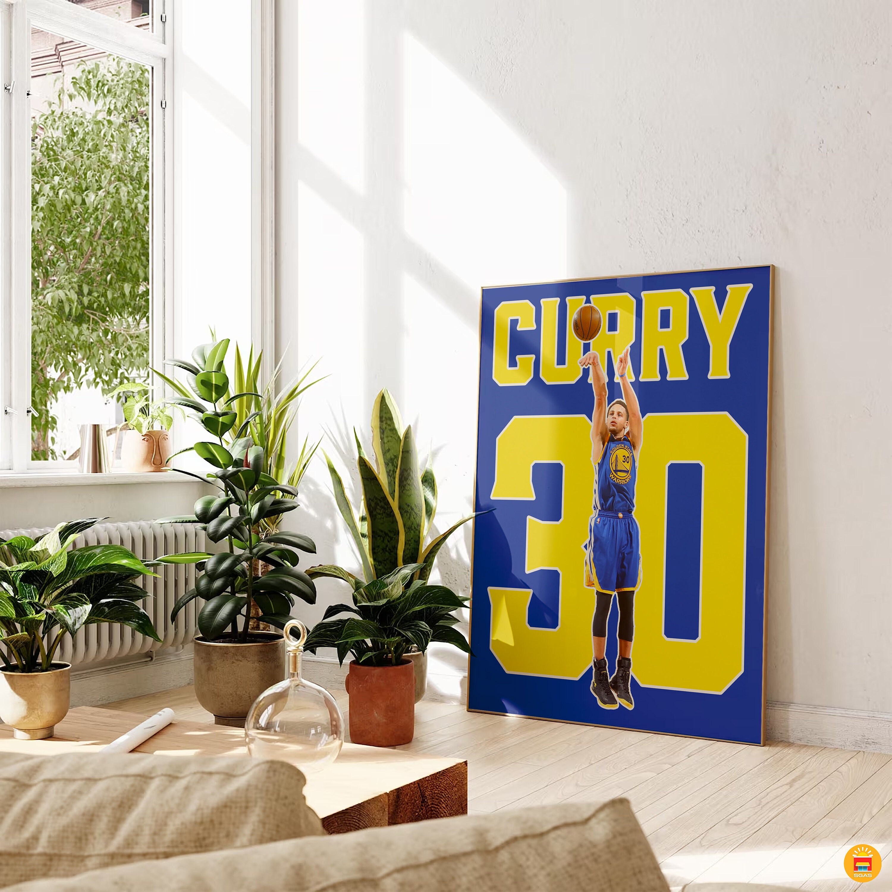 Steph Curry Printable Poster, GSW Print, High Quality Wall Art for ...