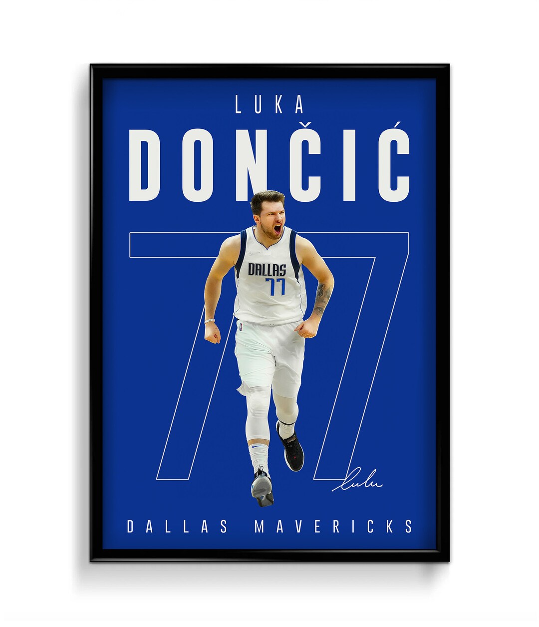 Luka Doncic Printable Poster, NBA Poster, Dallas Mavericks, High ...