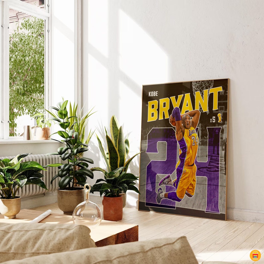 Kobe Bryant Printable Poster With Titles La Lakers High Etsy