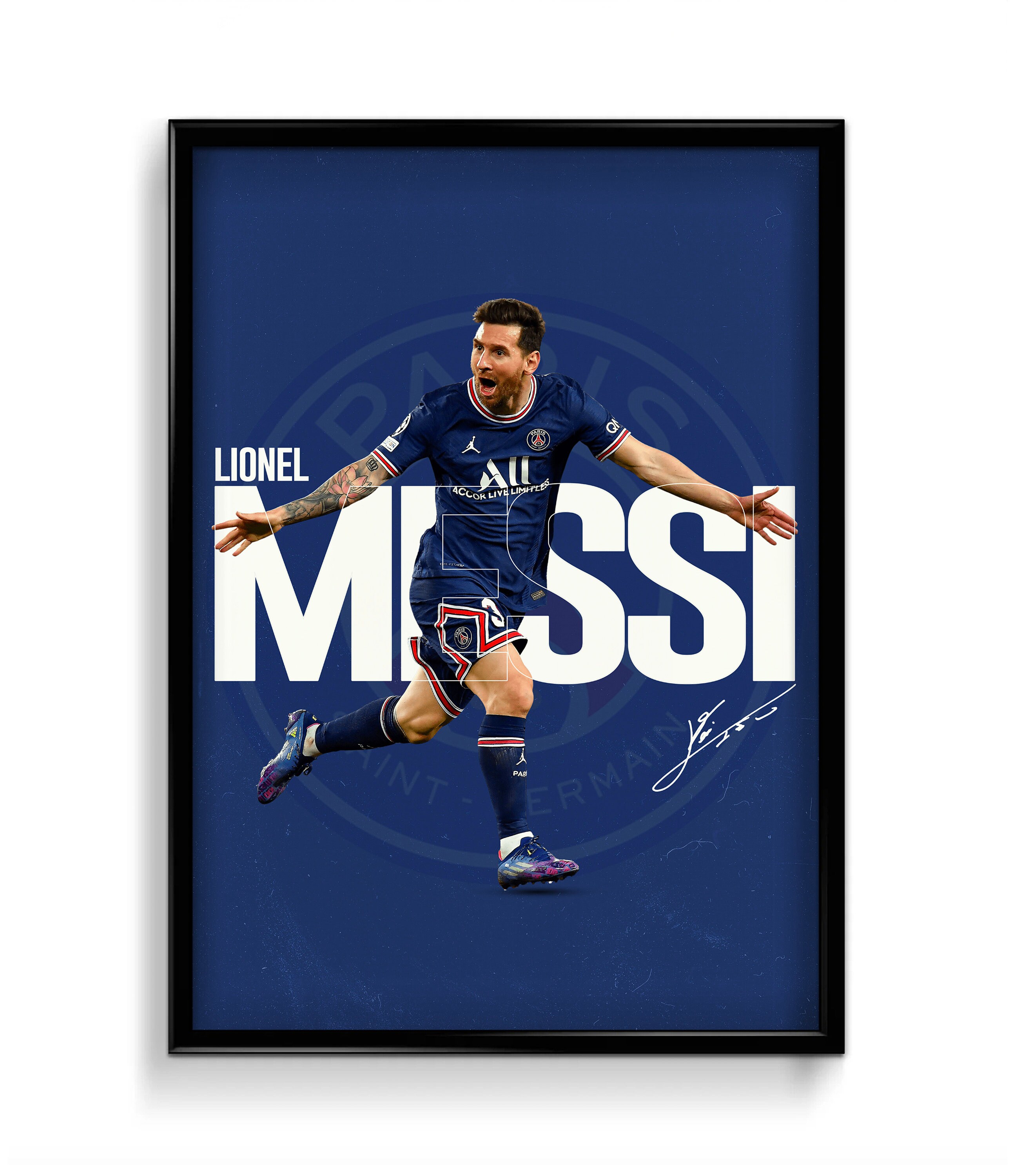 Lionel Messi Poster, Messi Printable Poster, PSG Soccer Poster ...