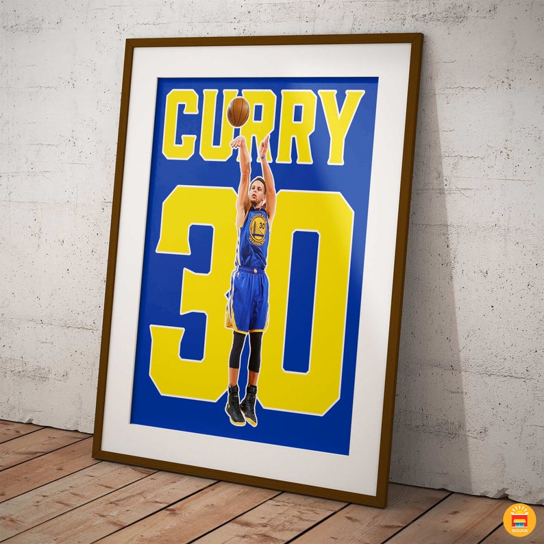 Steph Curry Printable Poster, GSW Print, High Quality Wall Art for ...