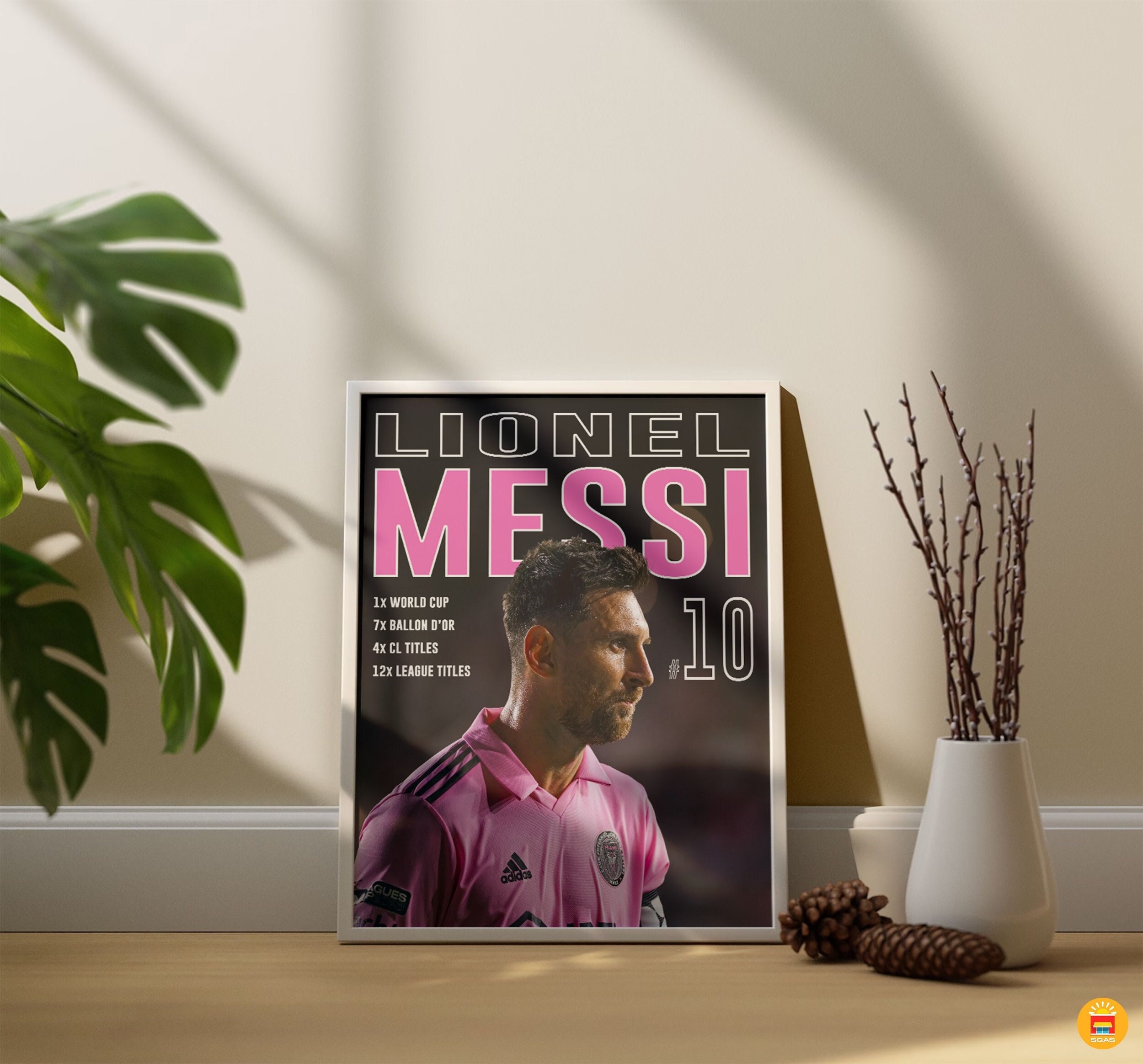 Lionel Messi Poster Inter Miami Print High Quality Wall Art - Etsy