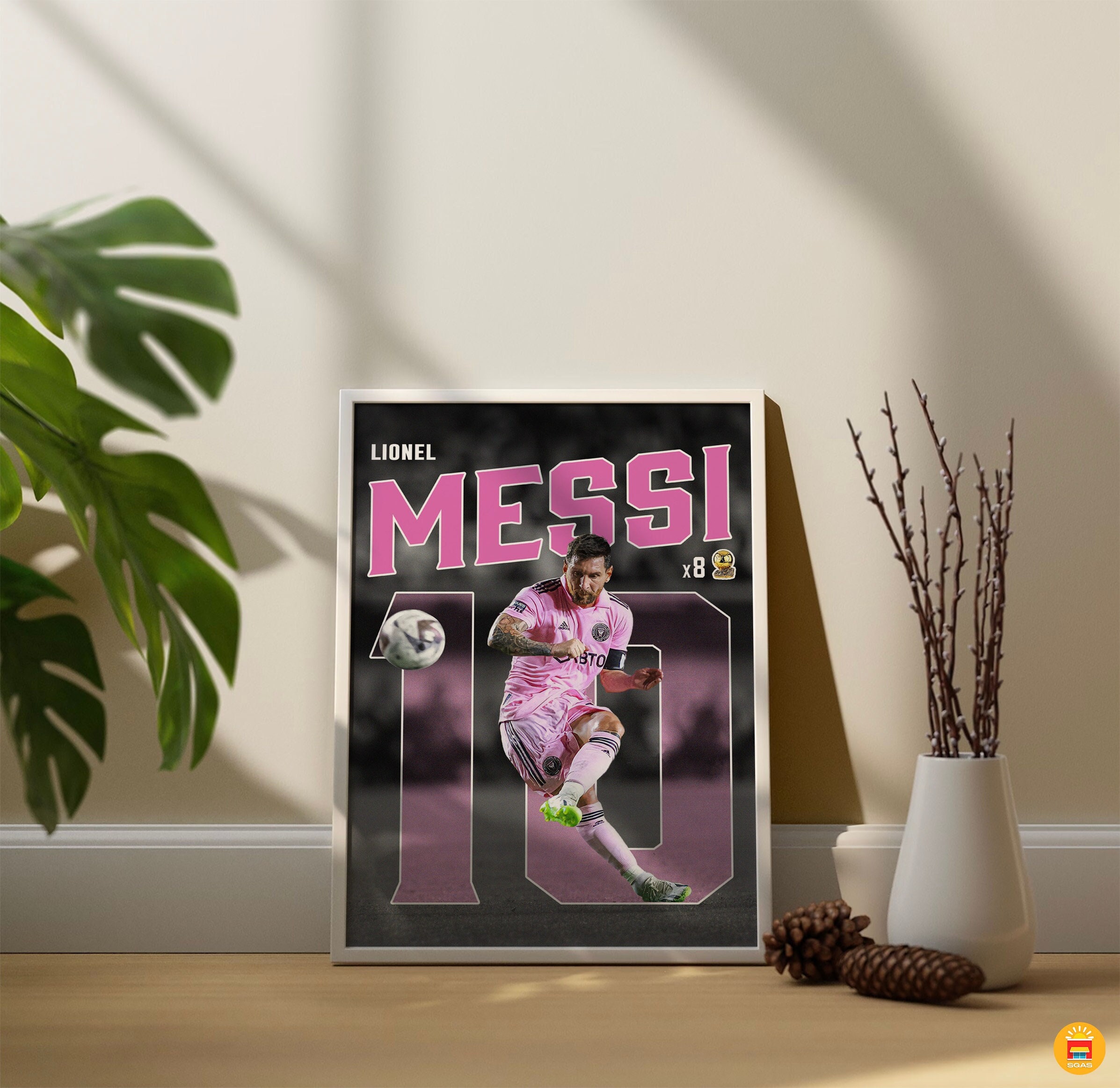 Lionel Messi poster, Inter Miami print, Football sold by Wobble Sallow ...