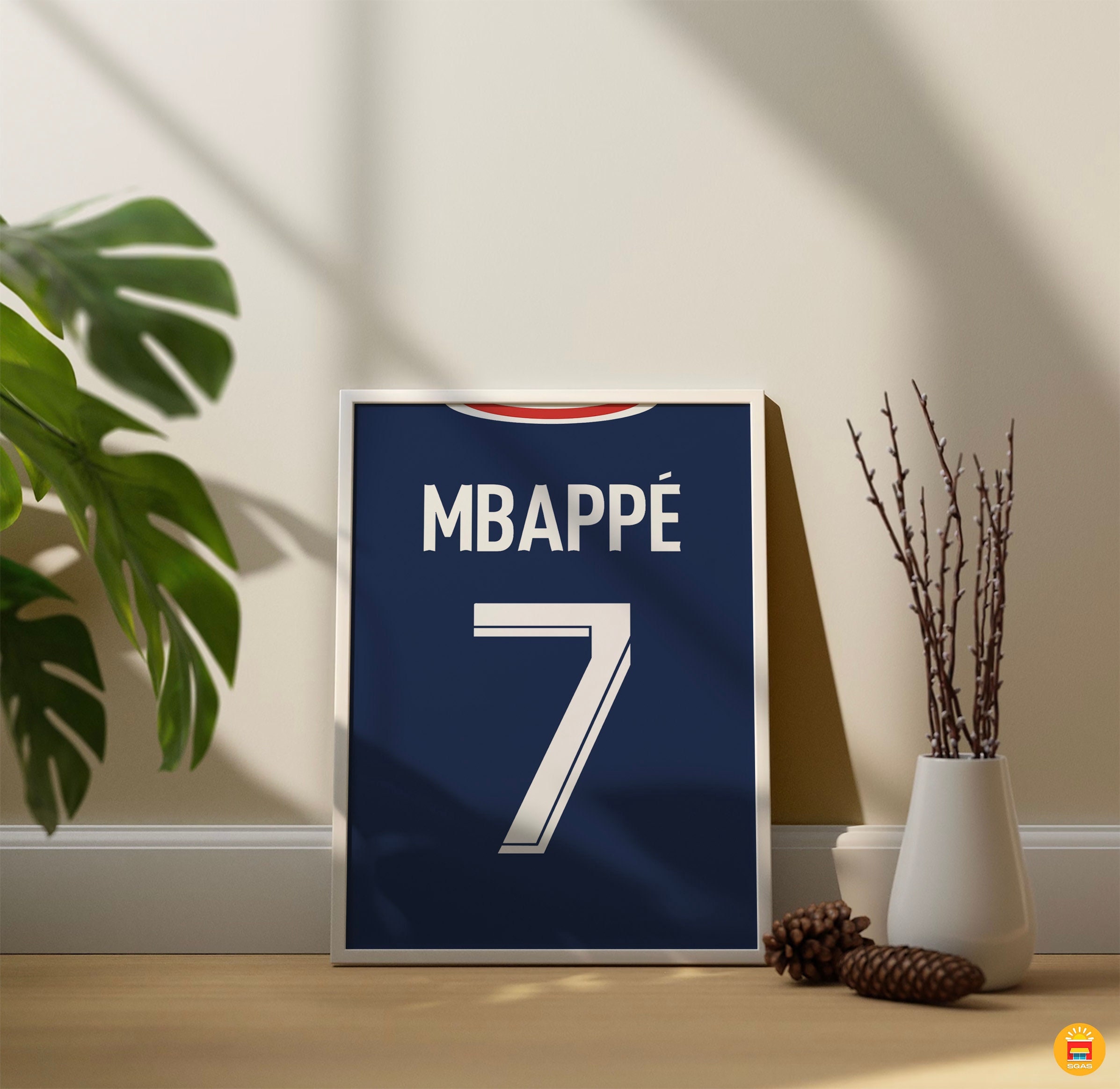 Kylian Mbappe Printable Jersey Mbappe Poster Mbappe PSG - Etsy