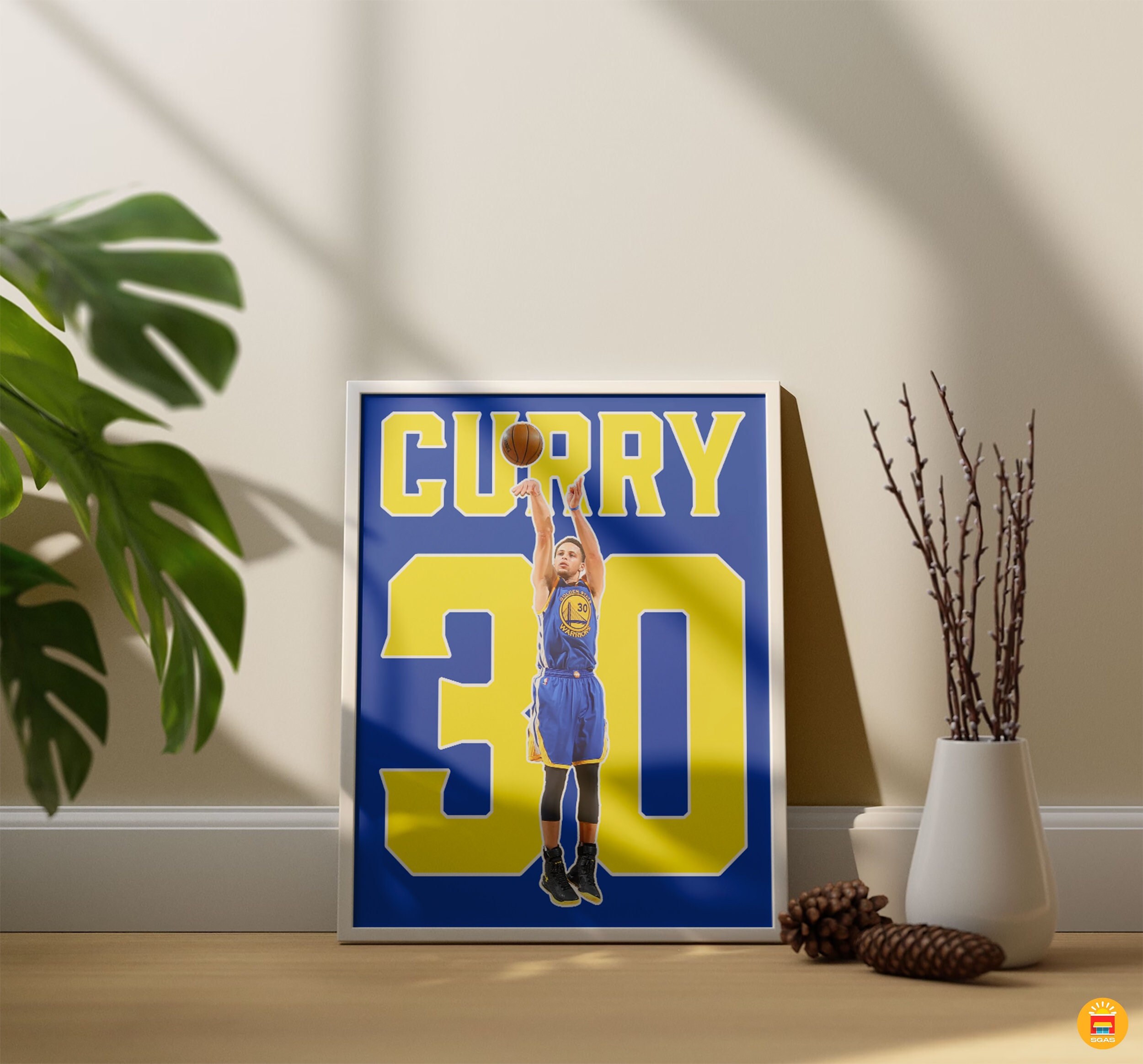 Steph Curry Printable Poster, GSW Print, High Quality Wall Art for ...