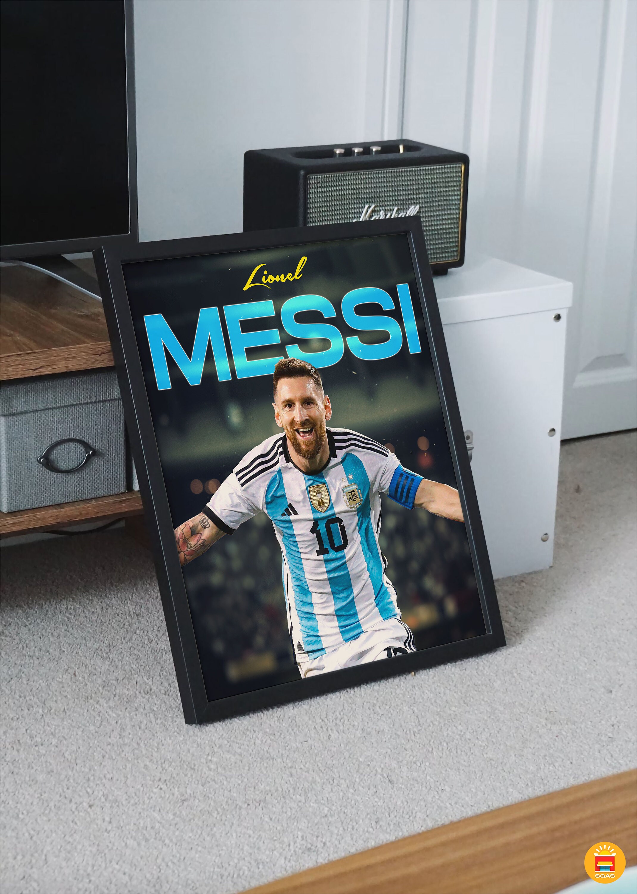 Printable Lionel Messi Poster, Football poster, Soccer poster sold by ...