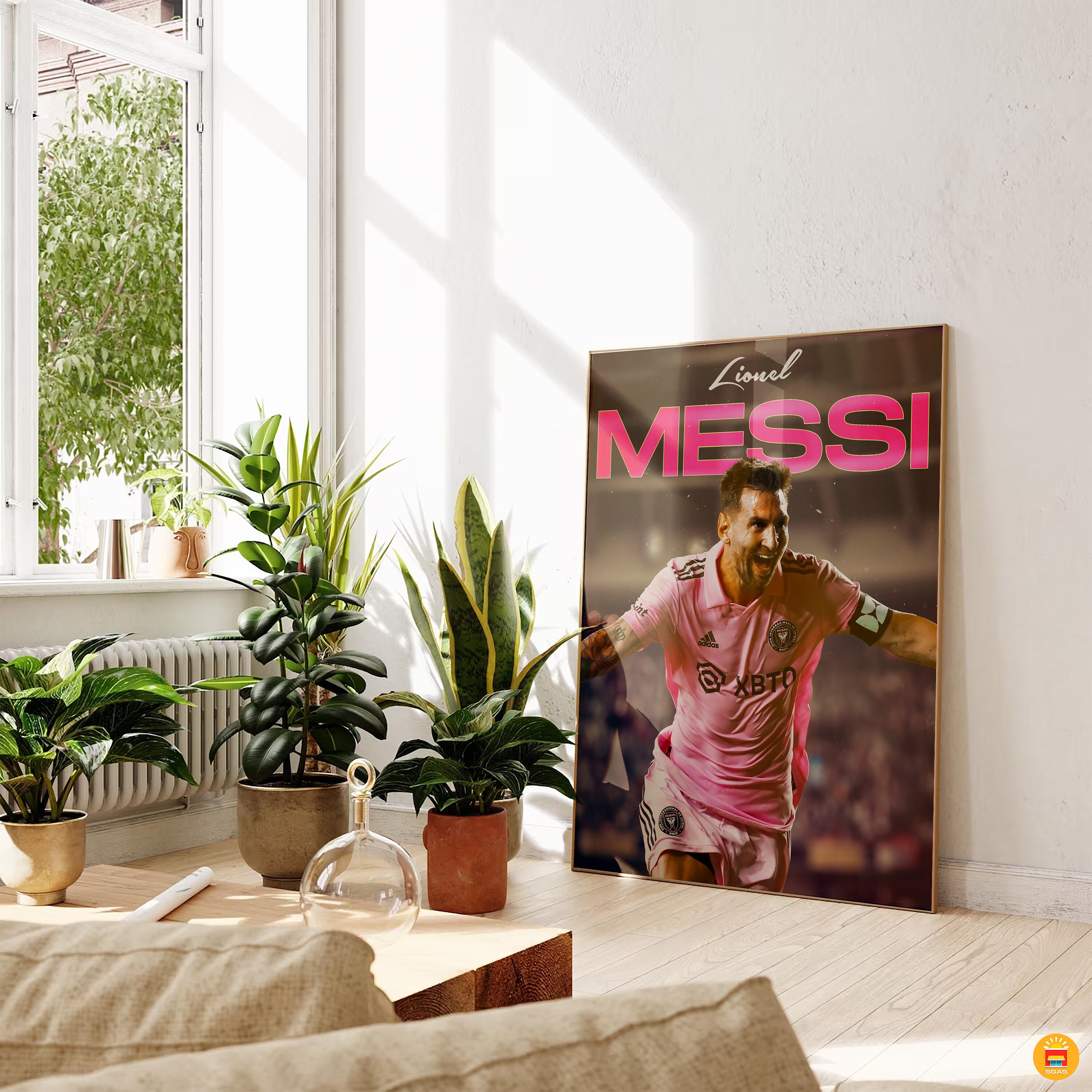 Lionel Messi Poster, Inter Miami Print, High Quality Wall Art for ...