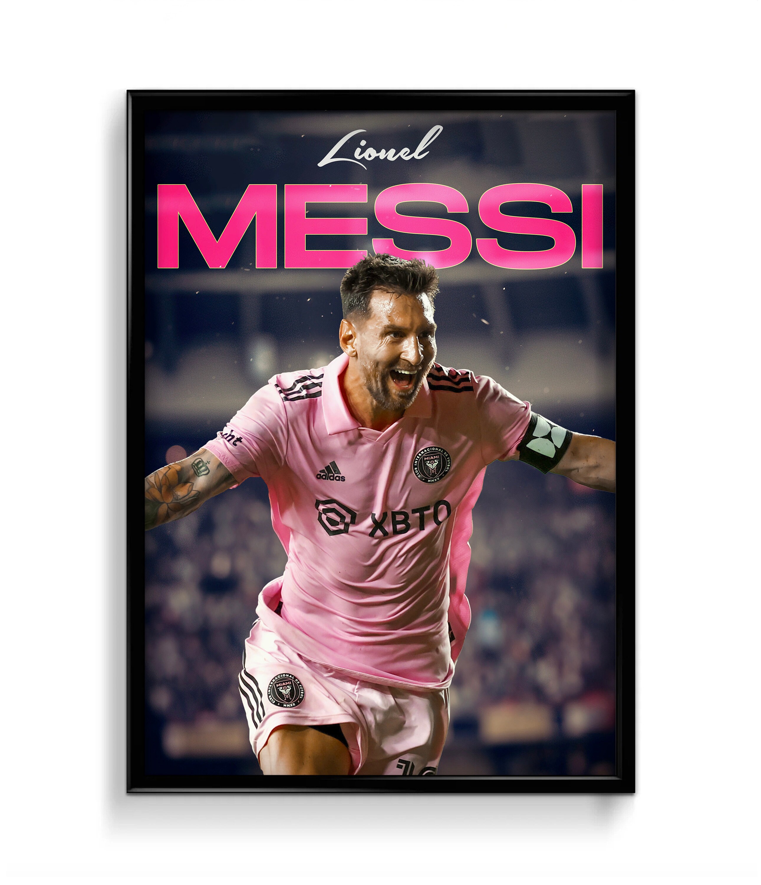 Lionel Messi Poster, Inter Miami Print, High Quality Wall Art for ...