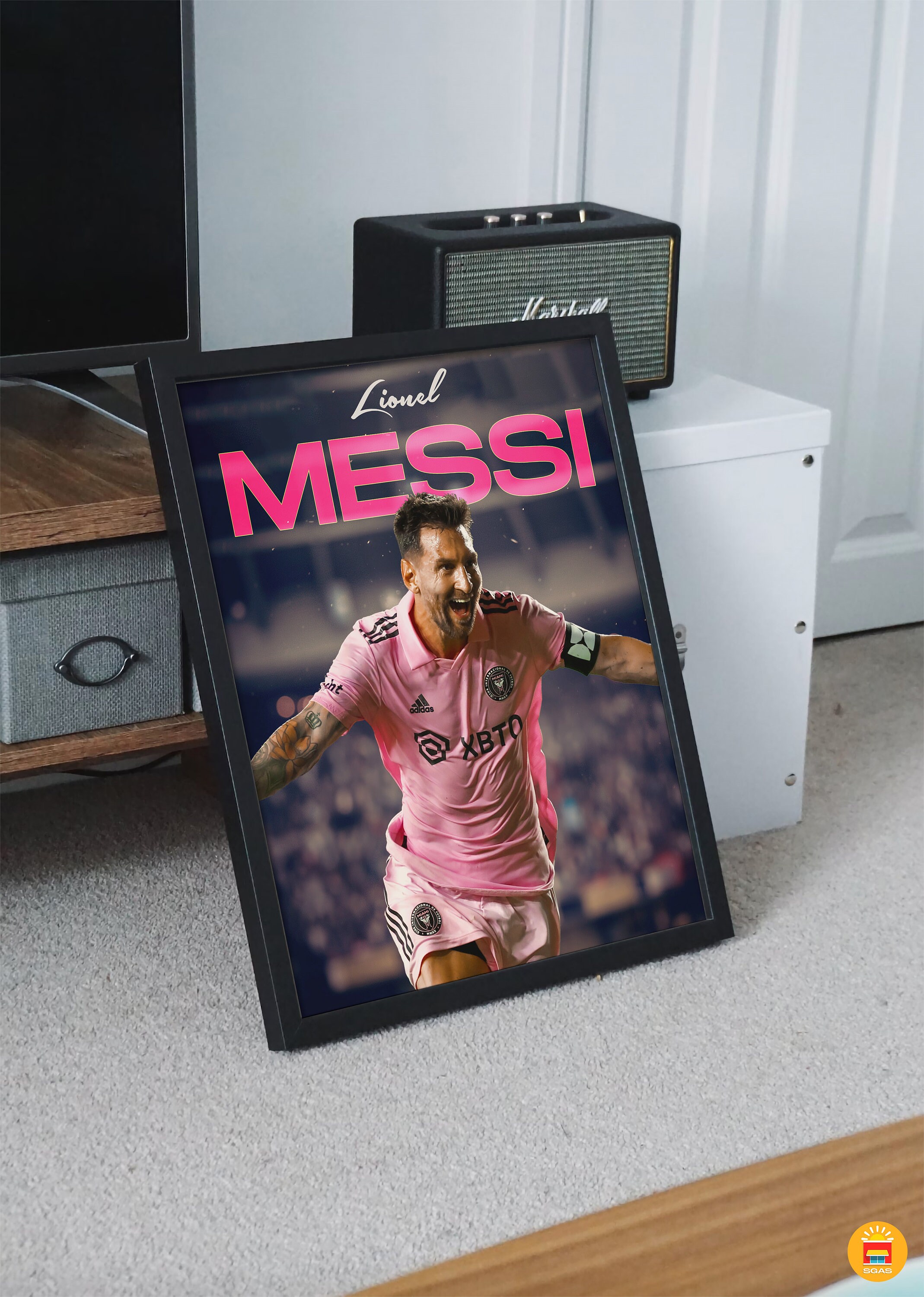 Lionel Messi Poster, Inter Miami Print, High Quality Wall Art for ...
