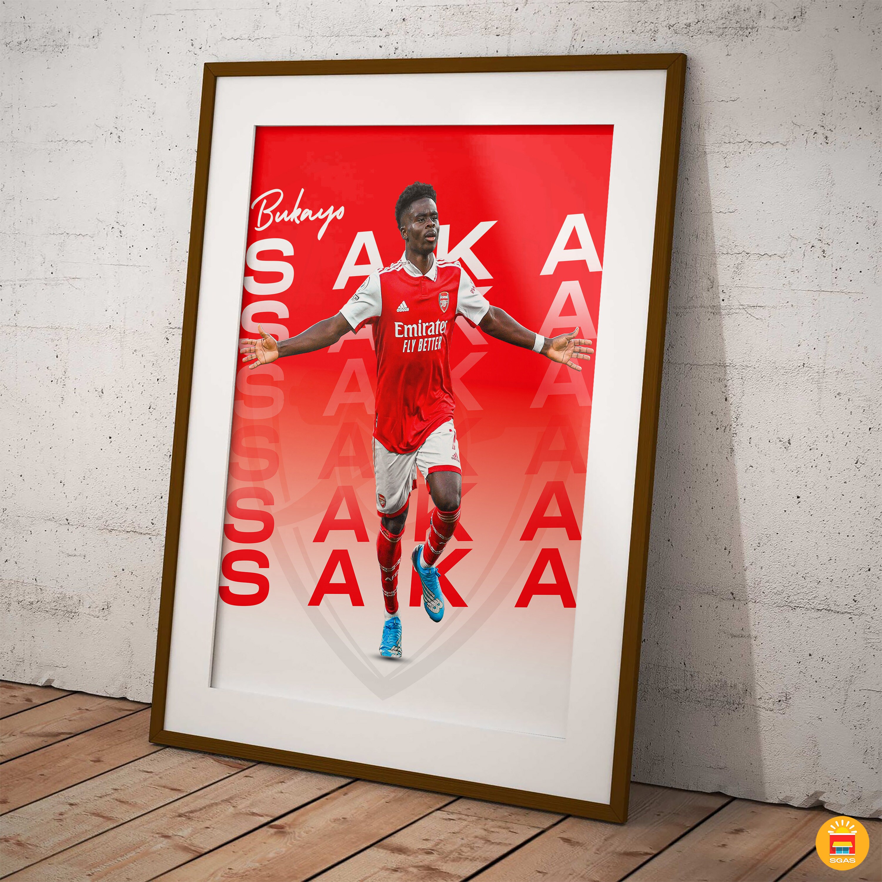 Bukayo Saka Poster, Saka Arsenal Printable poster sold by Wobble Sallow ...