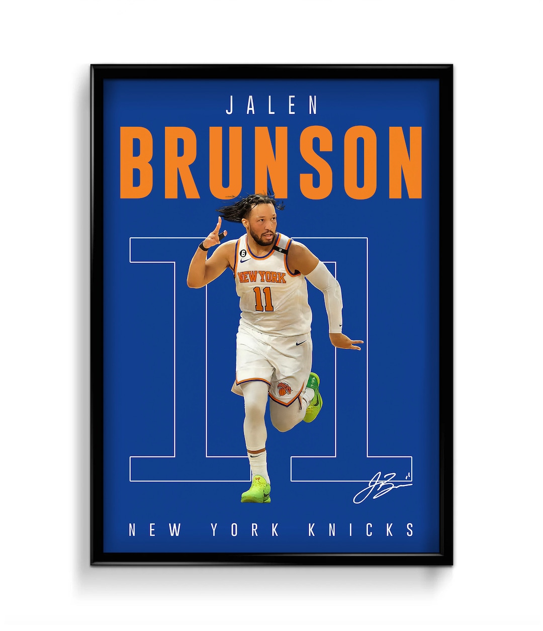 Brunson Poster, Jalen Brunson Printable Poster, NBA Poster, New York ...
