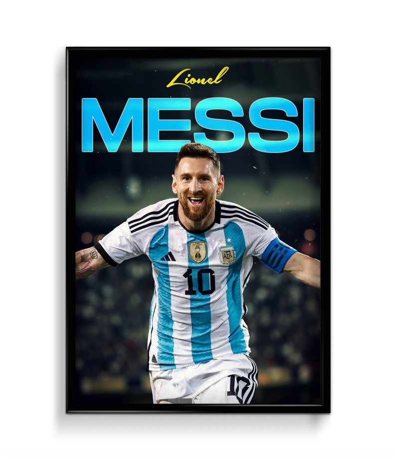 Printable Lionel Messi Poster, High Quality Wall Art for Teenagers Room ...