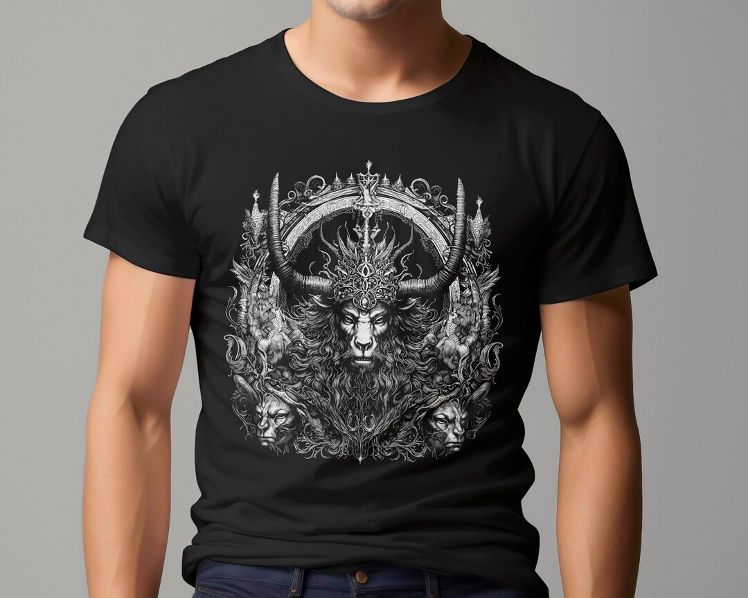 Devil Tshirt Black Metal T Shirt Heavy Metal Tee Horror Gift Satan ...