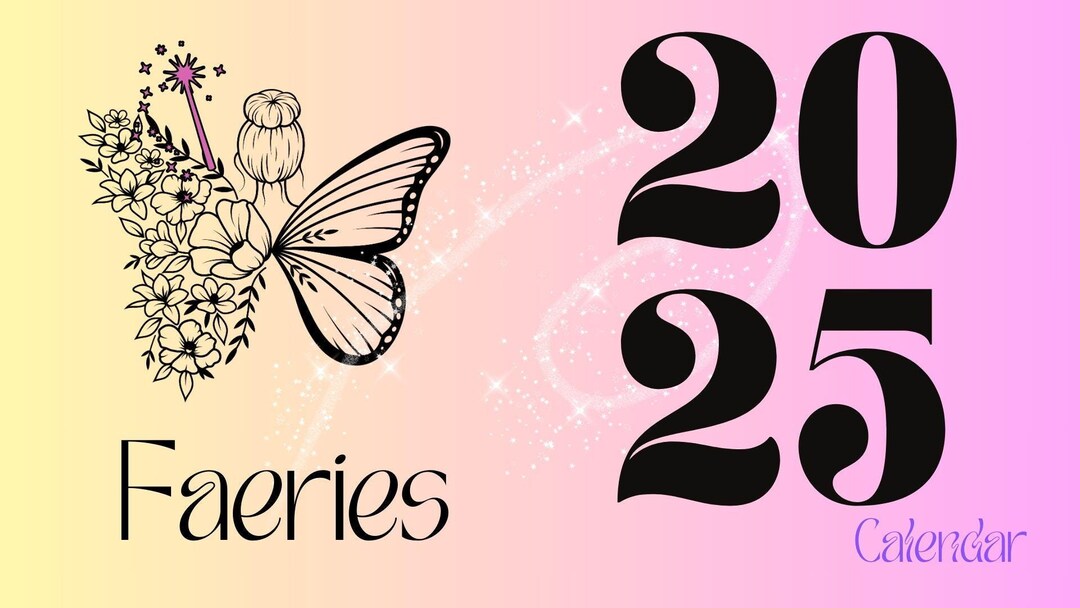 Faeries 2025 Calendar - Etsy