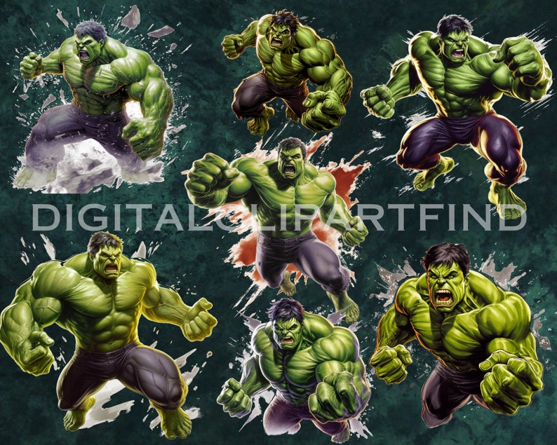 The Incredible Hulk Clipart Transparent Pngs High-quality Digital Art ...