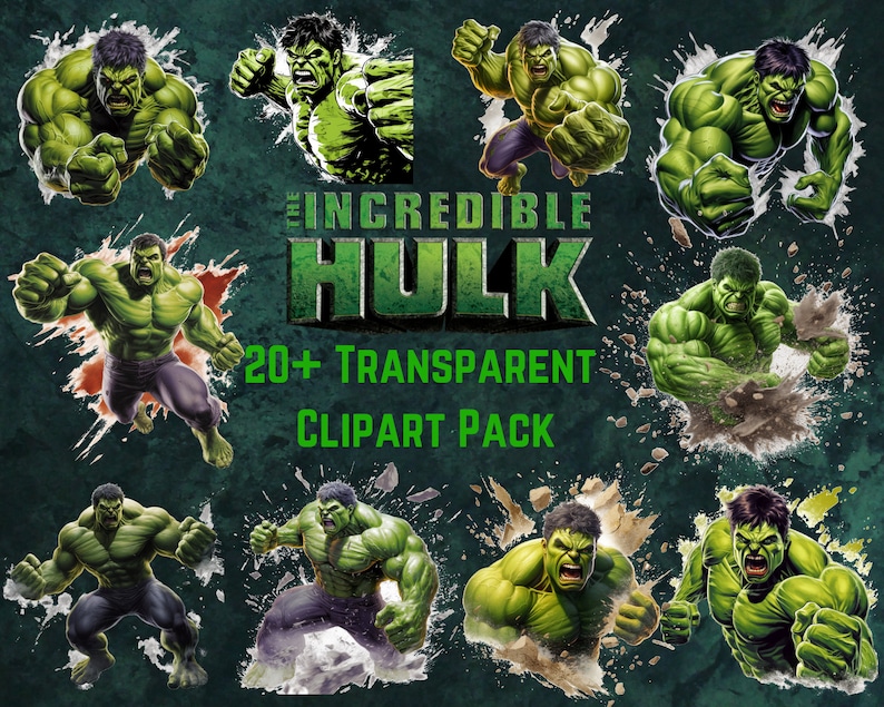 The Incredible Hulk Clipart Transparent Pngs High-quality Digital Art ...