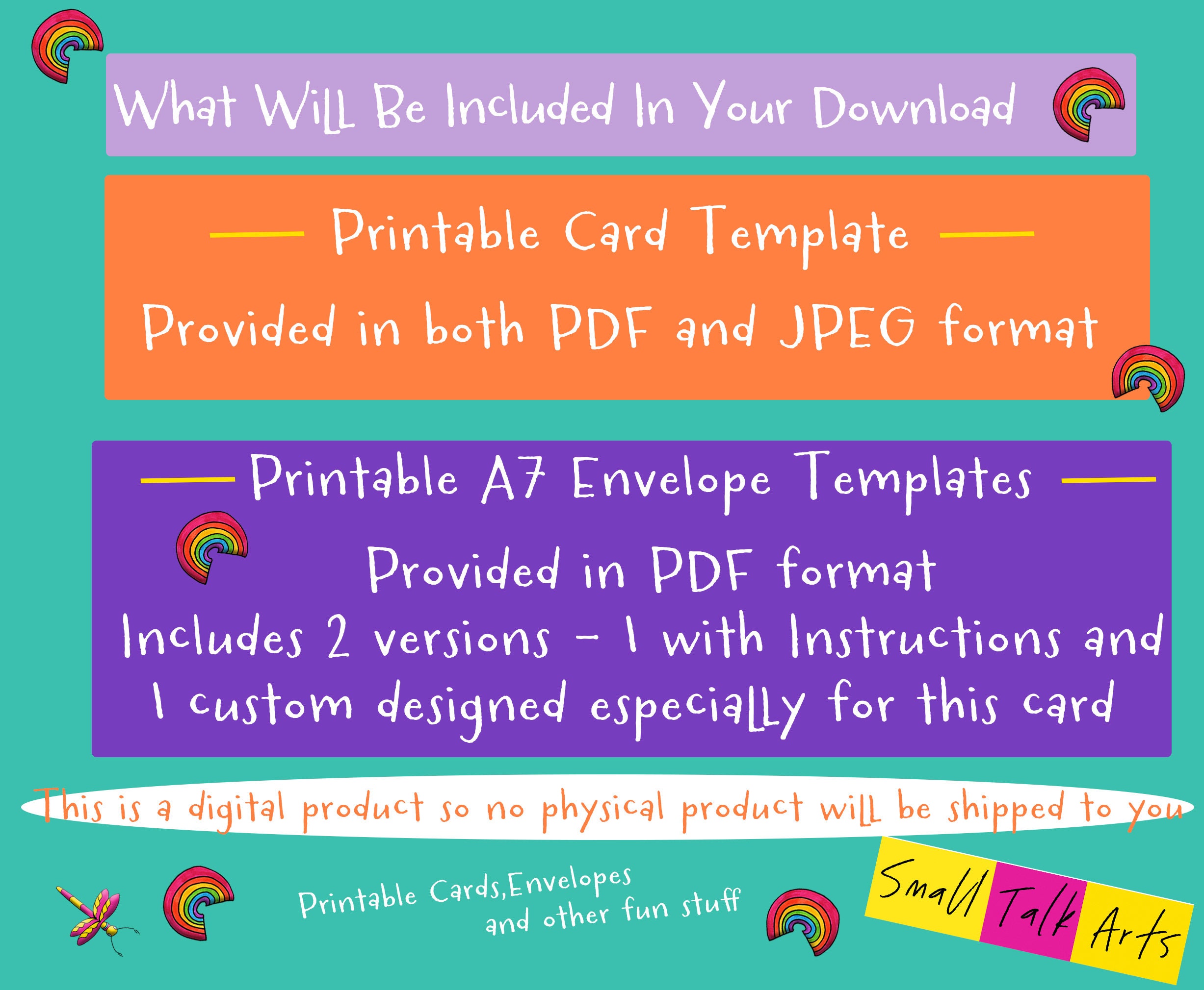 Printable "love" Pride Greeting Card Plus Custom Designed Envelope ...