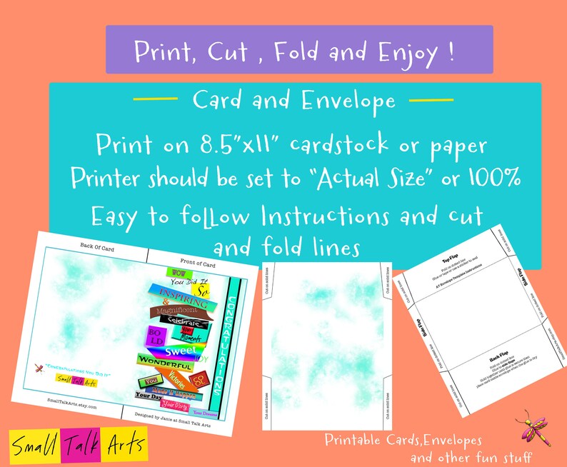Printable "congratulations" Greeting Card With Envelope ...