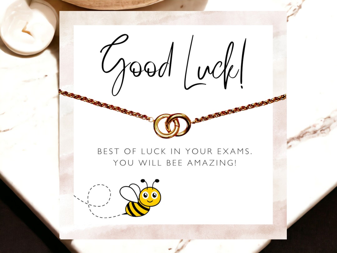 Good Luck Exams Gift, Good Luck Gift, Uni Gift, GCSE Gift, Exams Knot ...