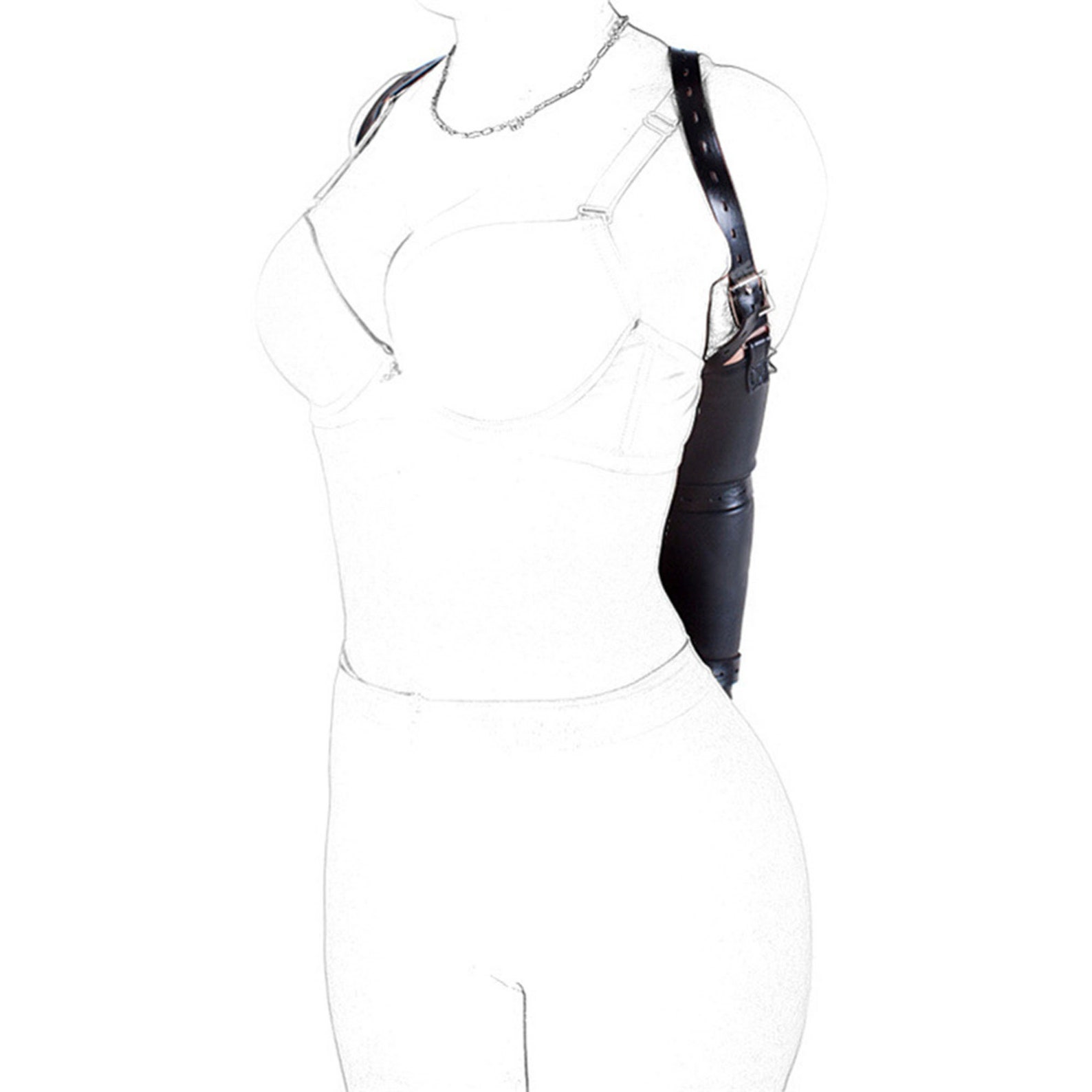 Arm Binder Glove Sleeves,behind Back Bondage Armbinder,bdsm Leather ...