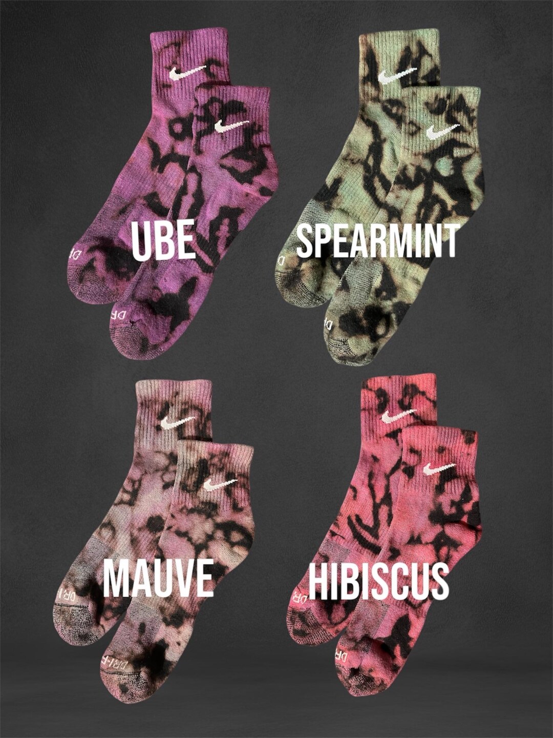 Nike Tie Dye Ankle Socks, Nike Tie Dye Socks, Tie Dye Socks, Reverese ...