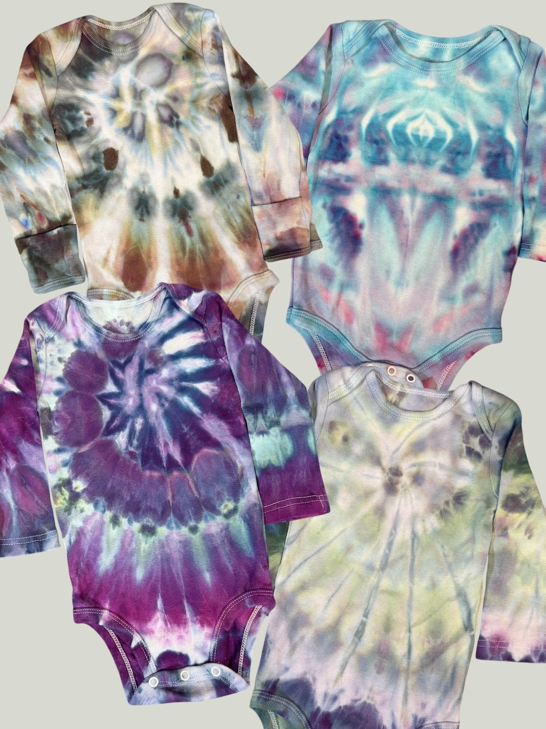 Hand-dyed Tie Dye Baby Onesie: 3-12 Months, Gender Neutral, Christmas ...