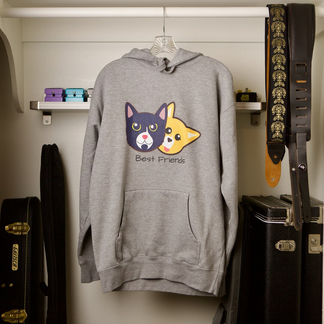 Luna and Rocky "best Friends" Unisex Hoodie - Etsy
