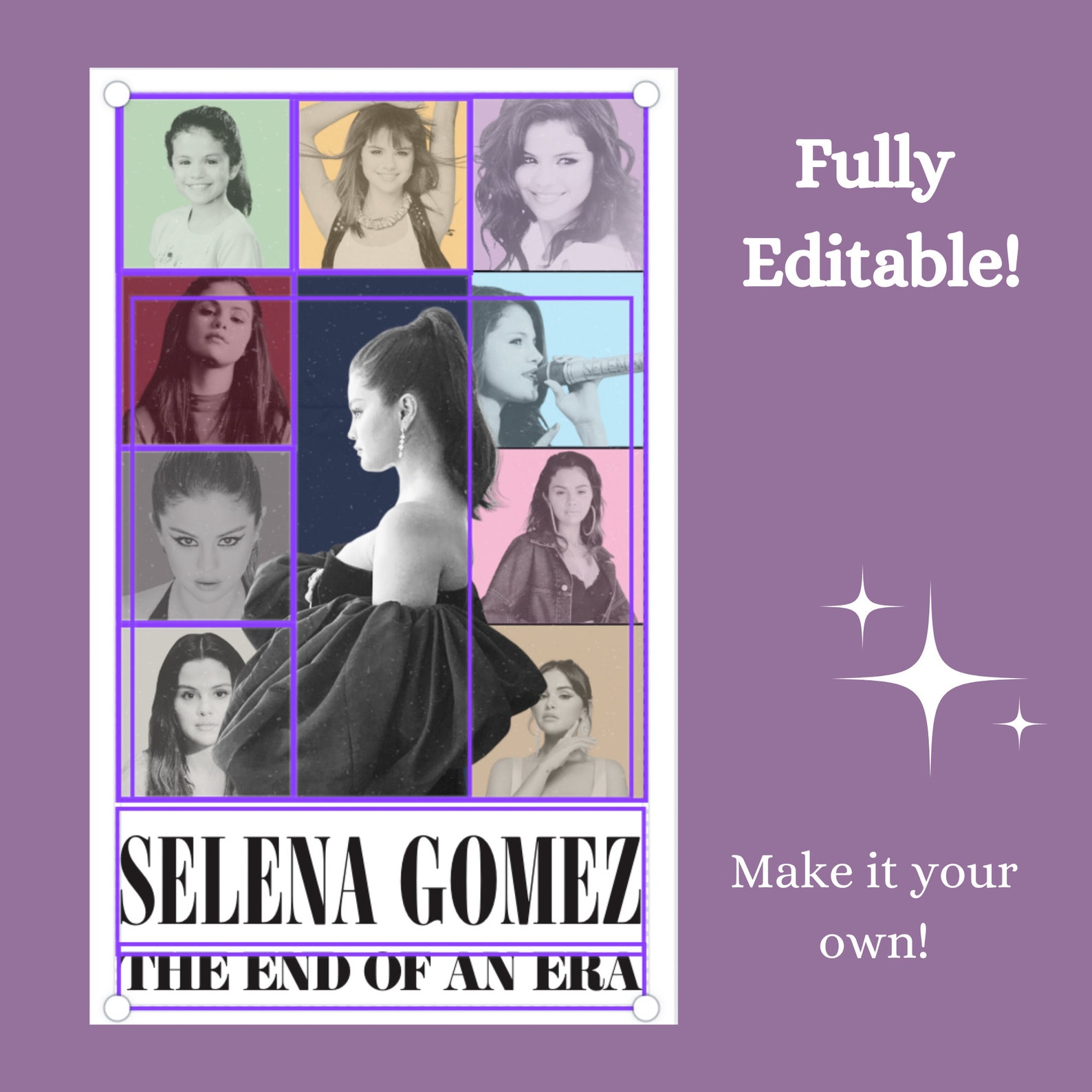 Editable Canva Eras Tour Poster Eras Tour Graduation Poster Eras Theme ...