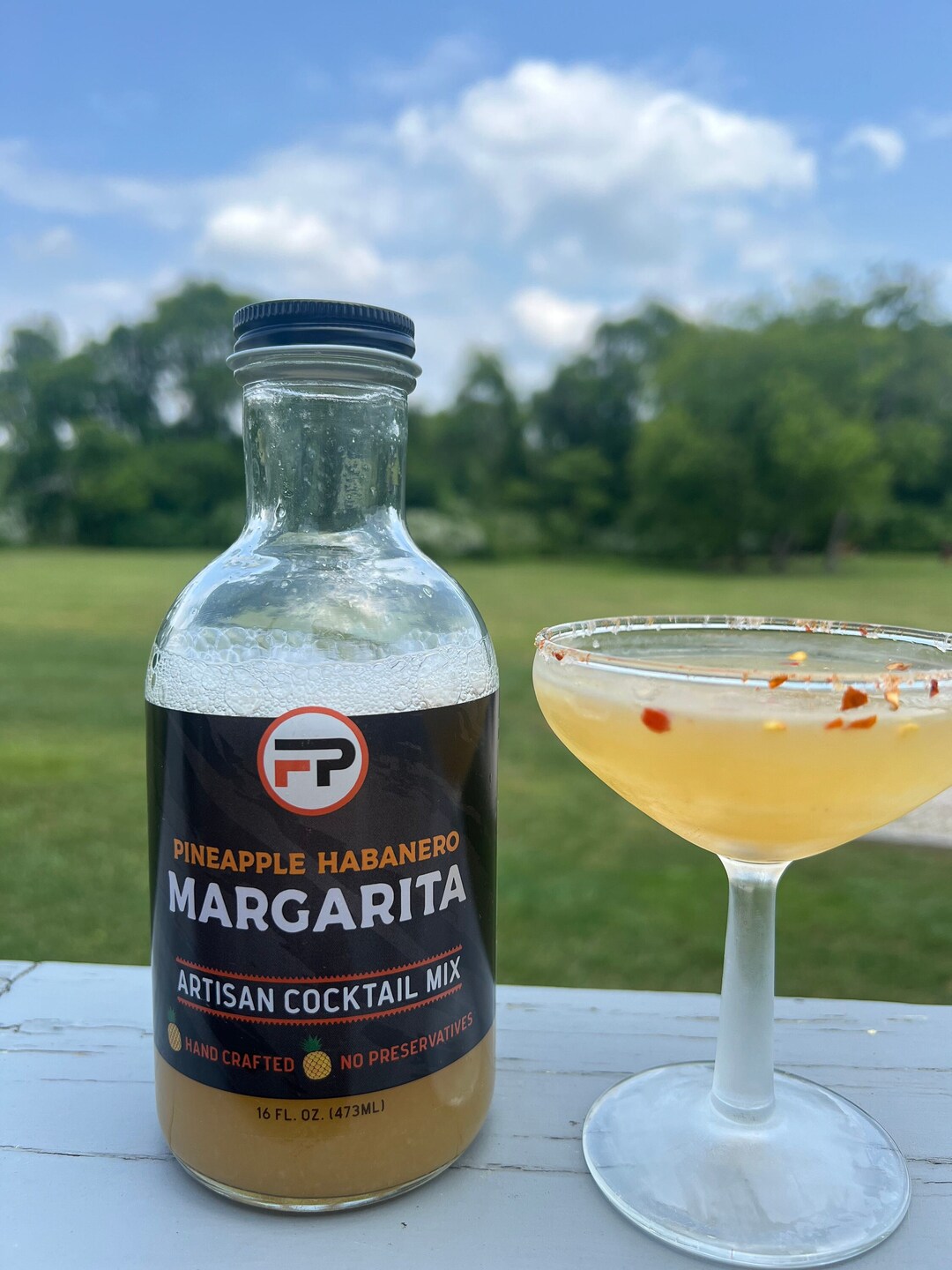 Pineapple Habanero Natural Craft Cocktail Mixer 16oz Makes 8 Cocktails Hand Crafted Artisan ...