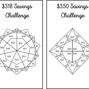 Mandala Coloring Savings Challenge Bundle A6 (digital Download) - Etsy