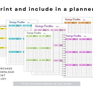 Printable Savings Tracker PDF, Budgeting Envelopes, Personal Finance ...