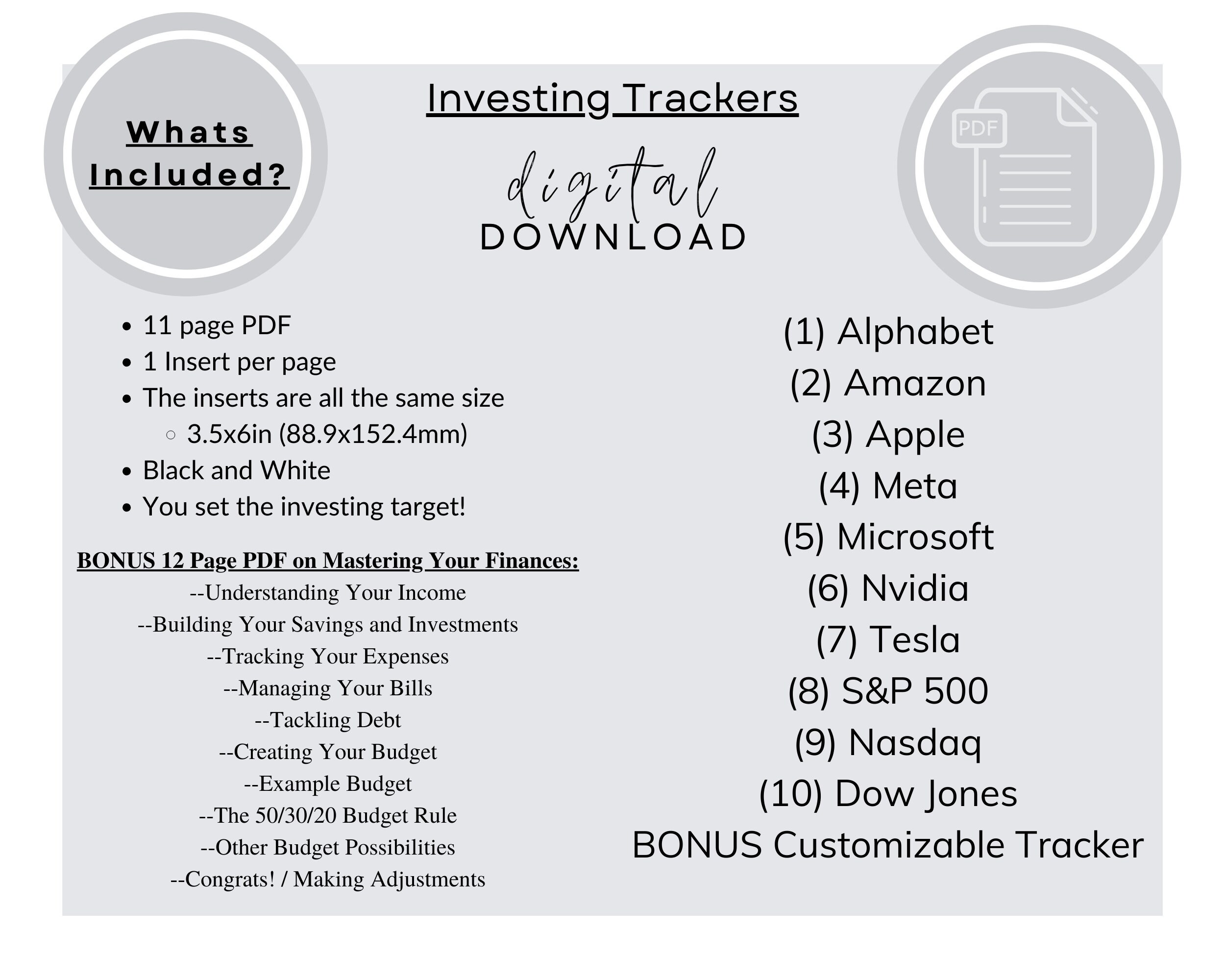 Investing Trackers, Index Investment Trackers, Magnificent 7 Stock ...