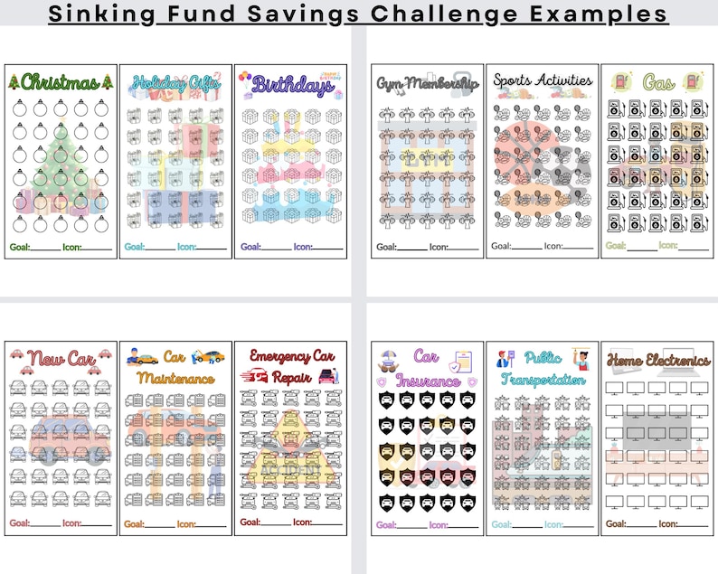 Family Budgeting, 110+ A6 Savings Challenge Bundle, Sinking Funds and ...