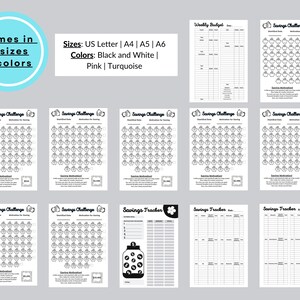 Weekly Savings Challenge Printables, Savings Challenge Bundle ...