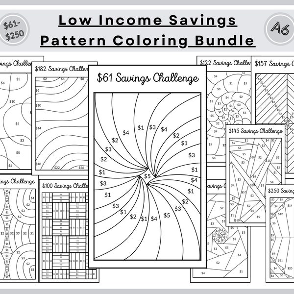 2024 Coloring Saving Challenge - Etsy