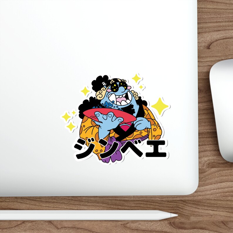 One Piece Straw Hat Member Jinbe Anime Vinyl Sticker - Etsy