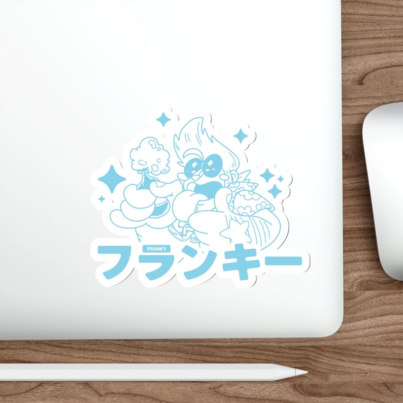 One Piece Straw Hat Member Franky Anime Vinyl Sticker - Etsy