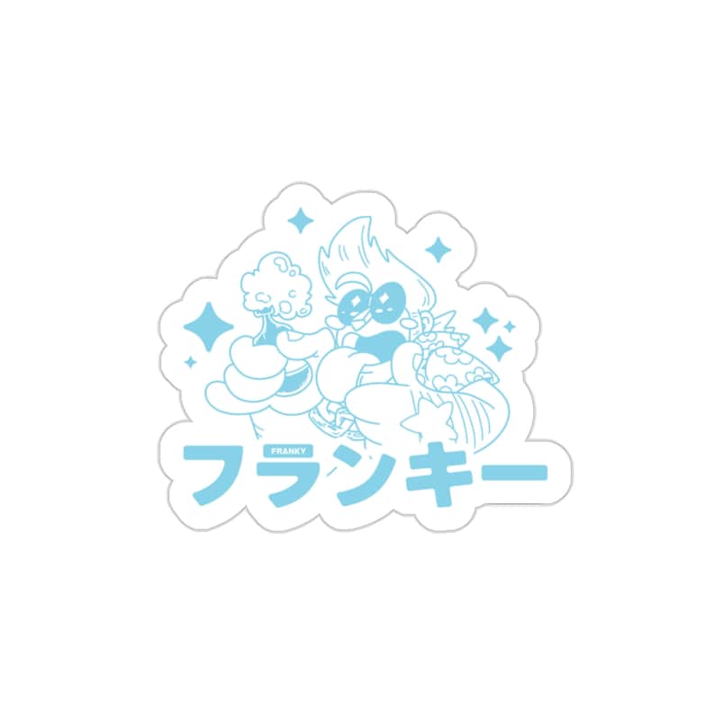 One Piece Straw Hat Member Franky Anime Vinyl Sticker - Etsy