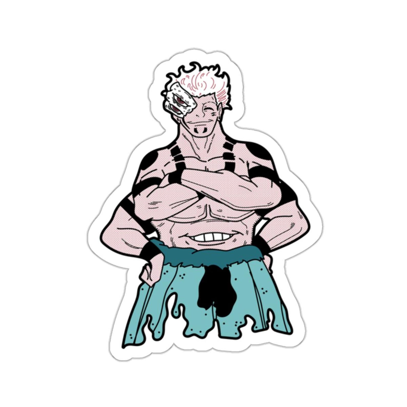 Sukuna Full Body Anime Gear Sticker, Anime Merch, Jujutsu Kaisen ,anime ...