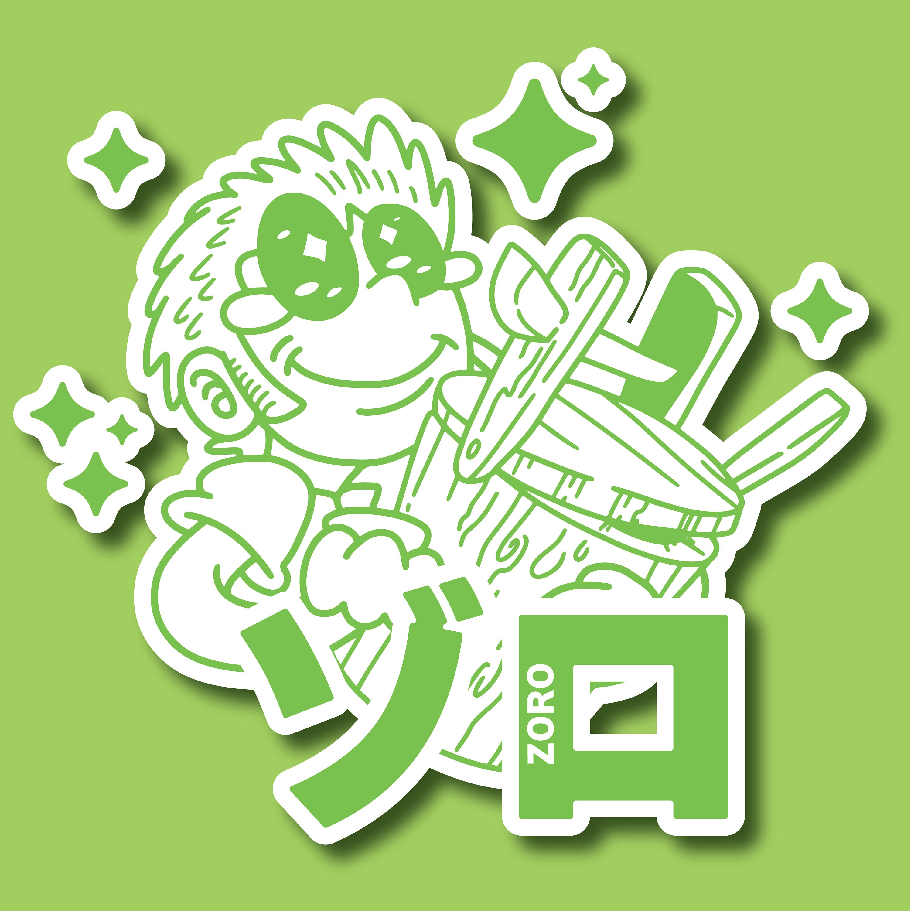 One Piece Zoro Anime Vinyl Sticker - Etsy