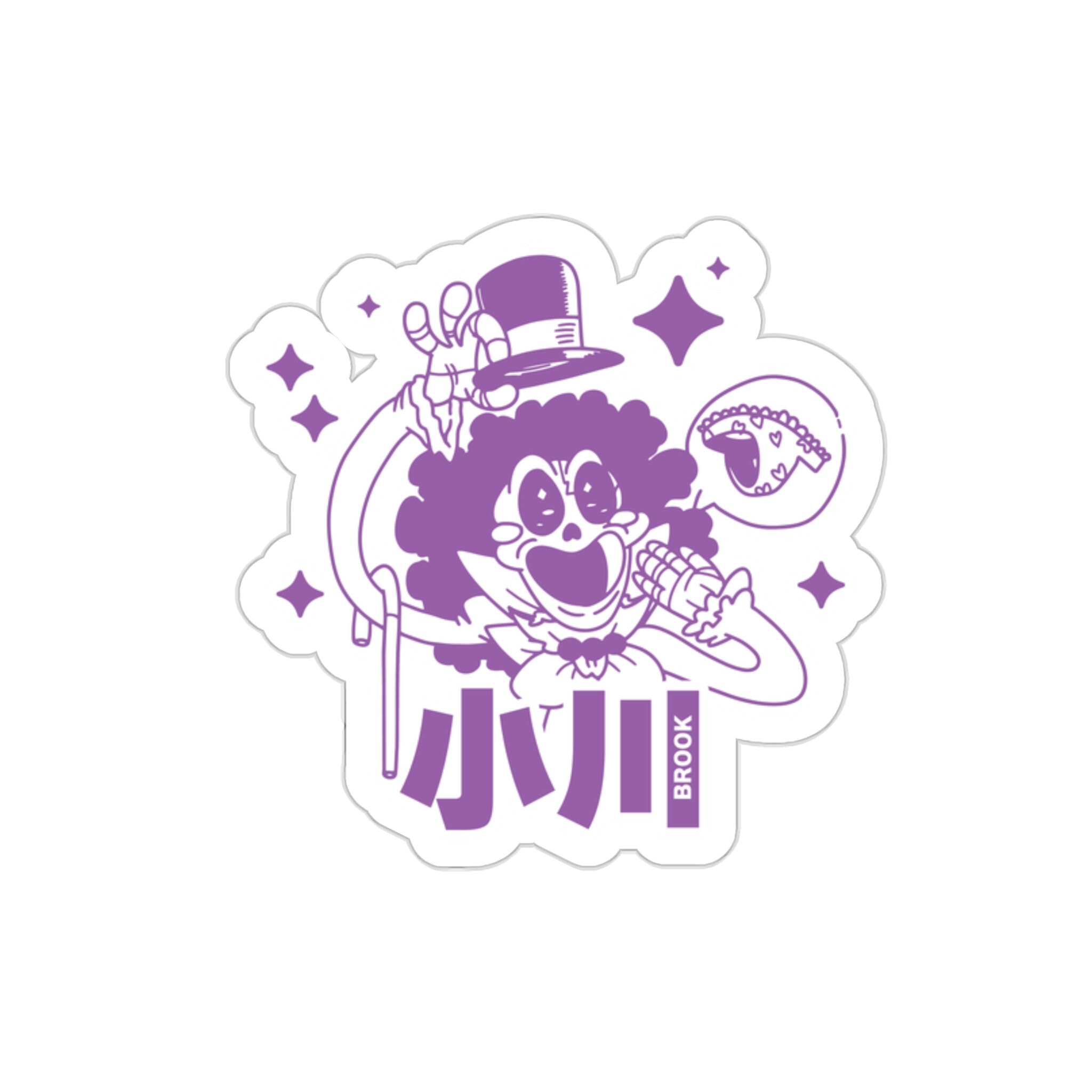 One Piece Anime Straw Hat Brook Vinyl Sticker - Etsy