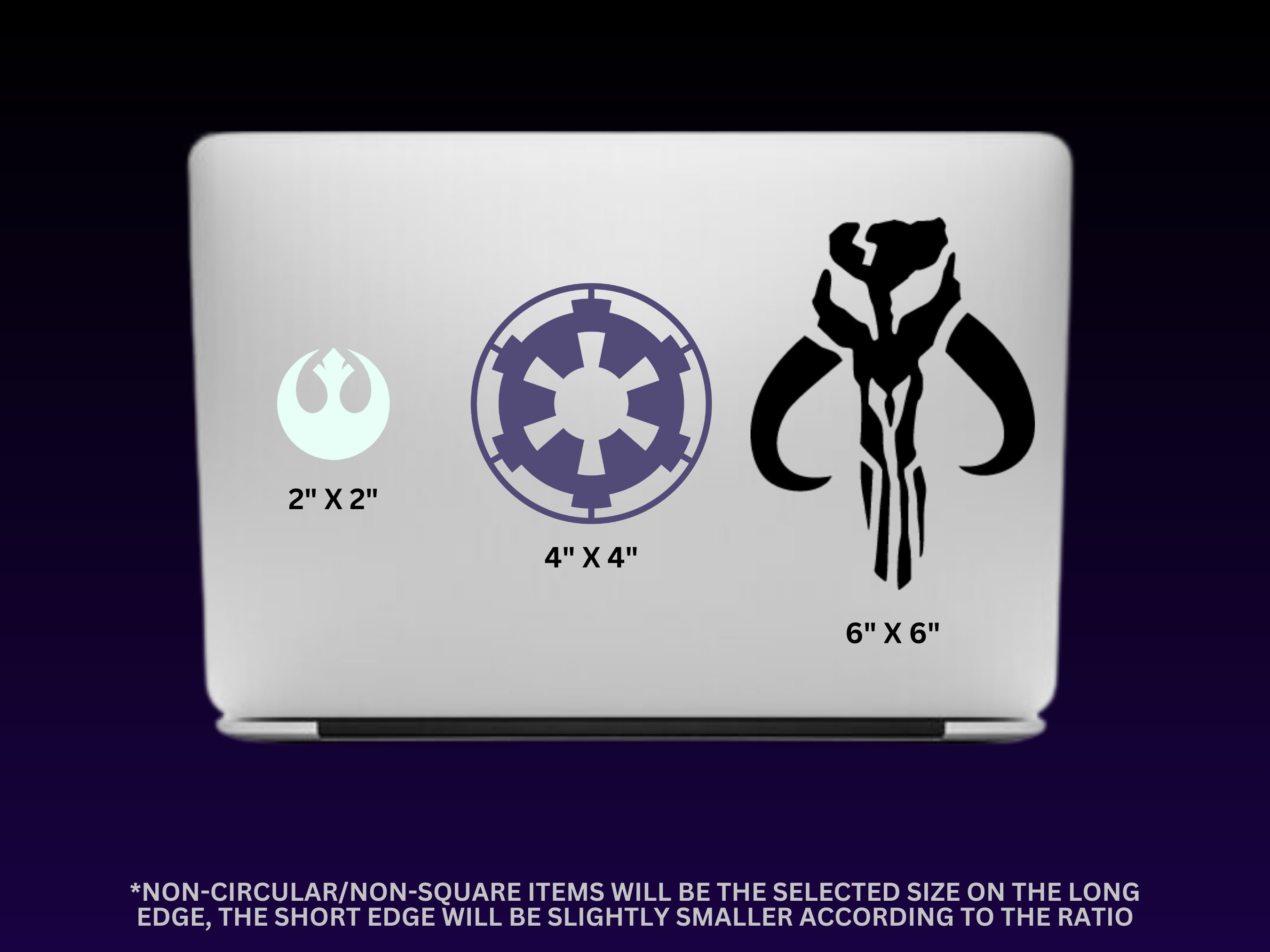 Star Wars Decals 50 Colors - Etsy