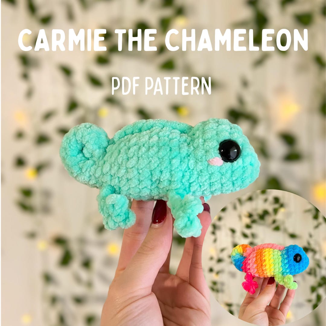 LOW-SEW Carmie the Chameleon PDF Pattern Only With Pattern Mod - Etsy
