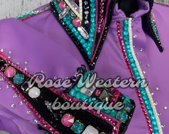 Purple Western Shirt, Women's Western Shirt, Western Button up Shirt ...