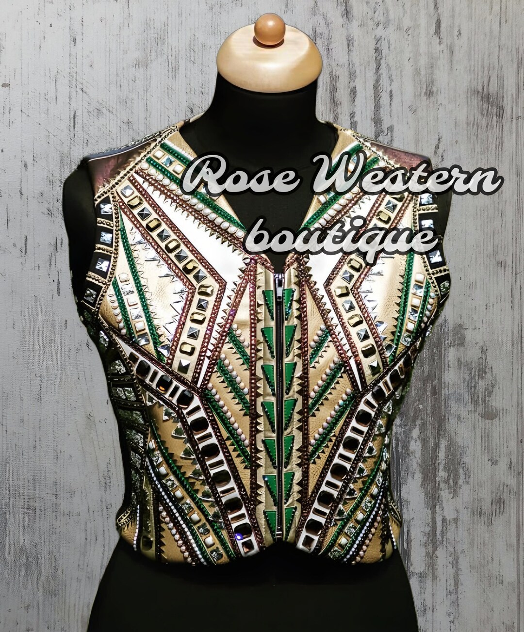Western Show Vest - Etsy