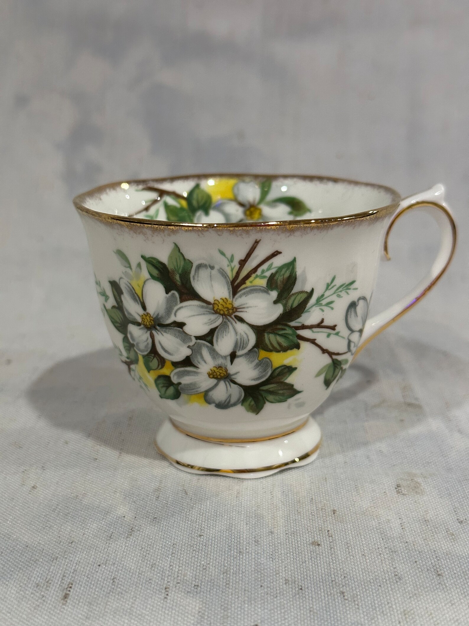 Royal Albert White Dog Teacup and Saucer - Etsy