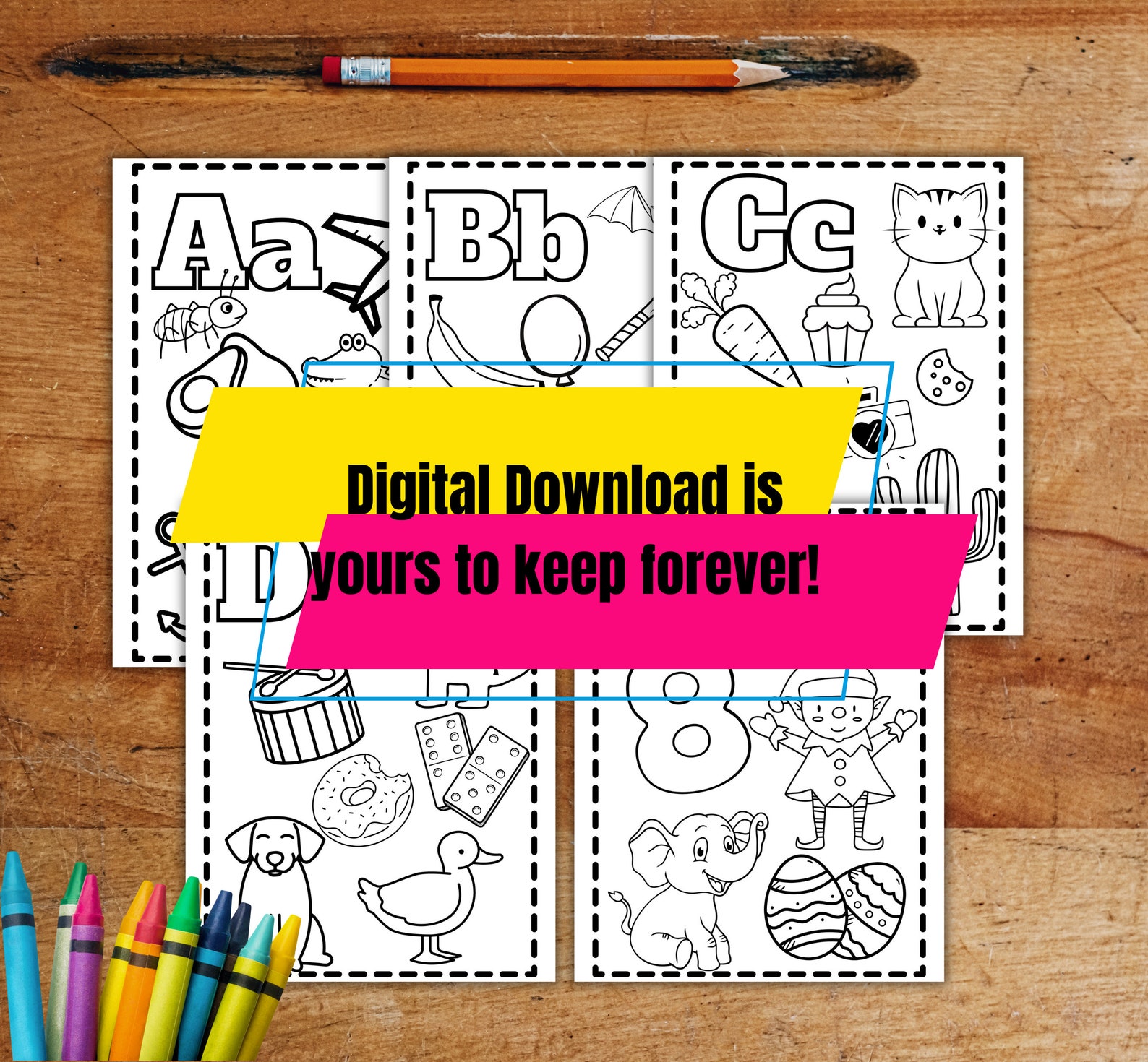 Alphabet Coloring Pages | Kid's Coloring Pages | Features Animals ...