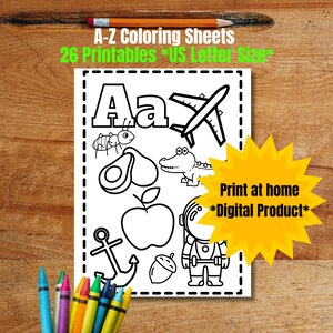 Alphabet Coloring Pages | Kid's Coloring Pages | Features Animals ...