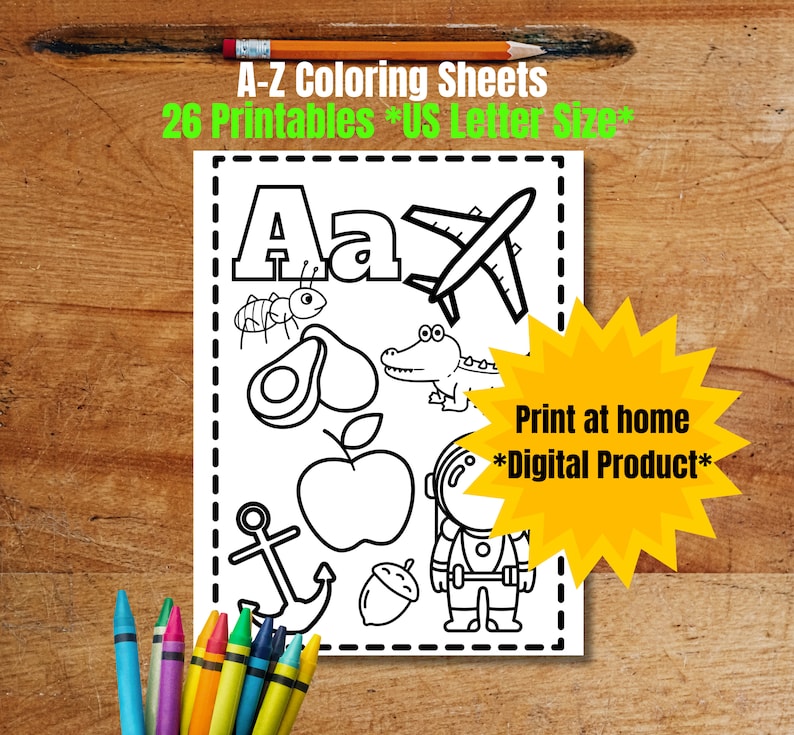 Alphabet Coloring Pages | Kid's Coloring Pages | Features Animals ...
